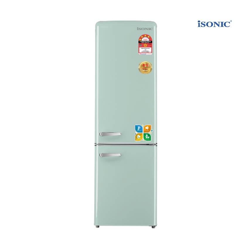 Isonic 244L 2 Door Vintage Refrigerator IDR-BCD261LH (Light Green ...